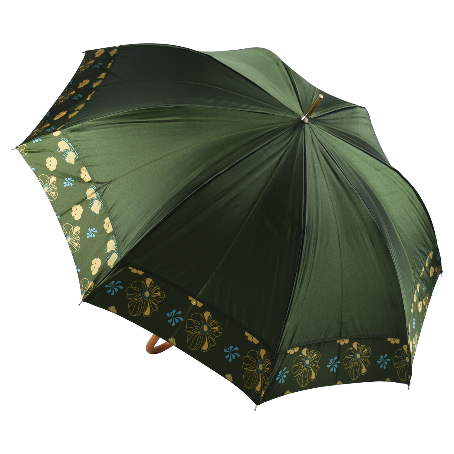 Fibrella Long Umbrella F00361 (Floral Pattern Green-I) | Lazada PH