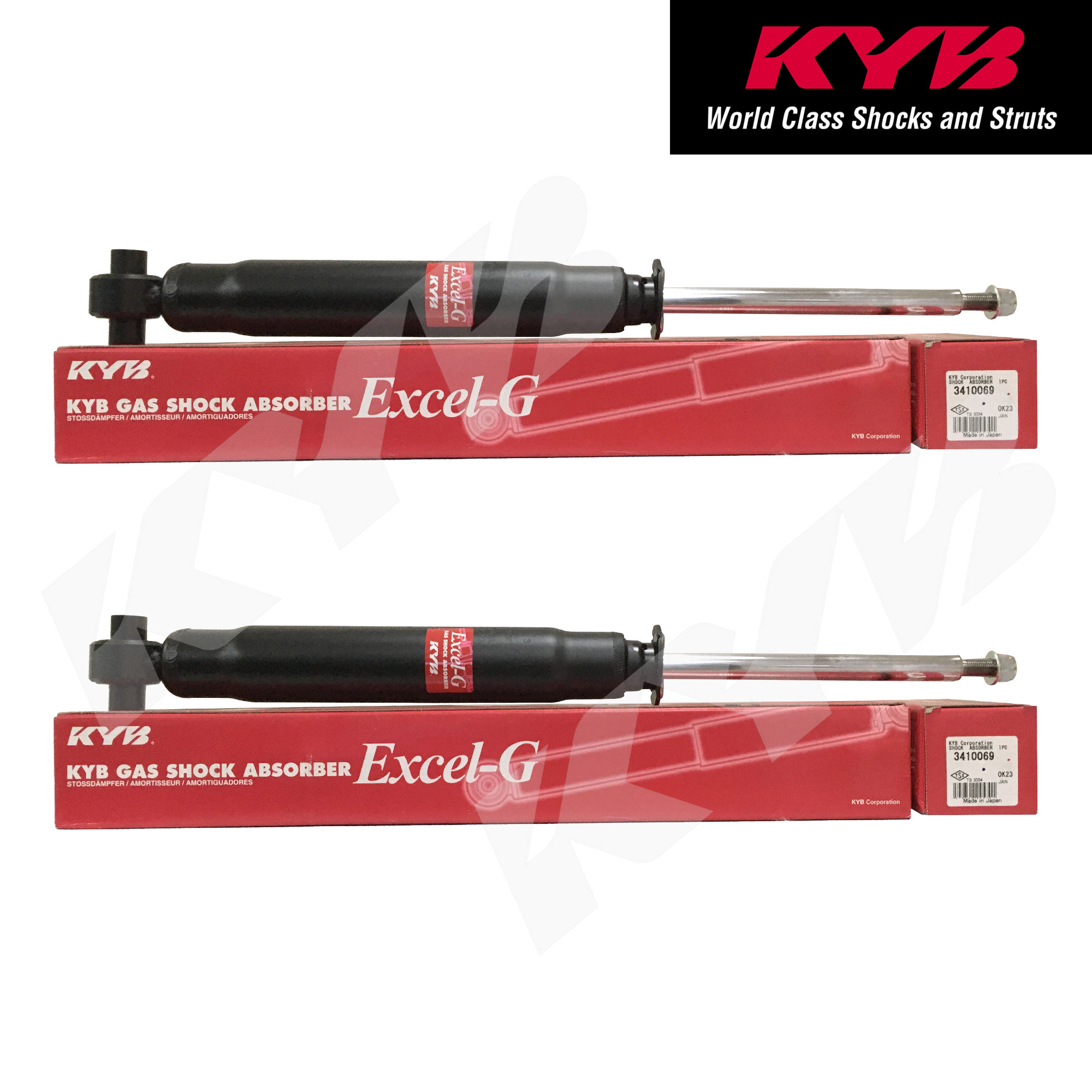 KYB 3410069 for Ford Everest 2015 - 2019 Set of 2 Rear Shock Absorber ...