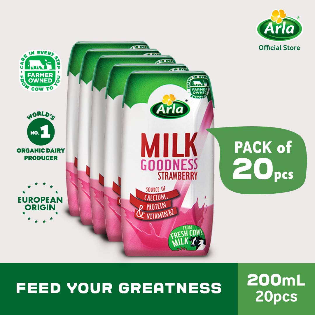 Arla Strawberry Milk 200ml 20-Pack | Lazada PH