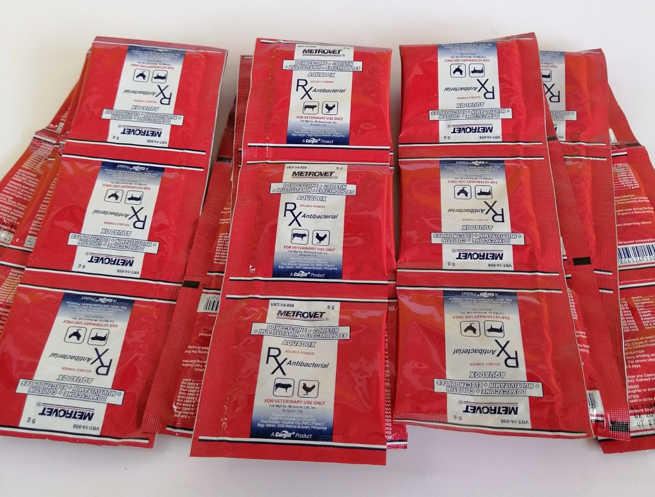 [VET SUPPORT] 12-48sachets METROVET AQUADOX SOLUBLE POWDER PARA SA ...