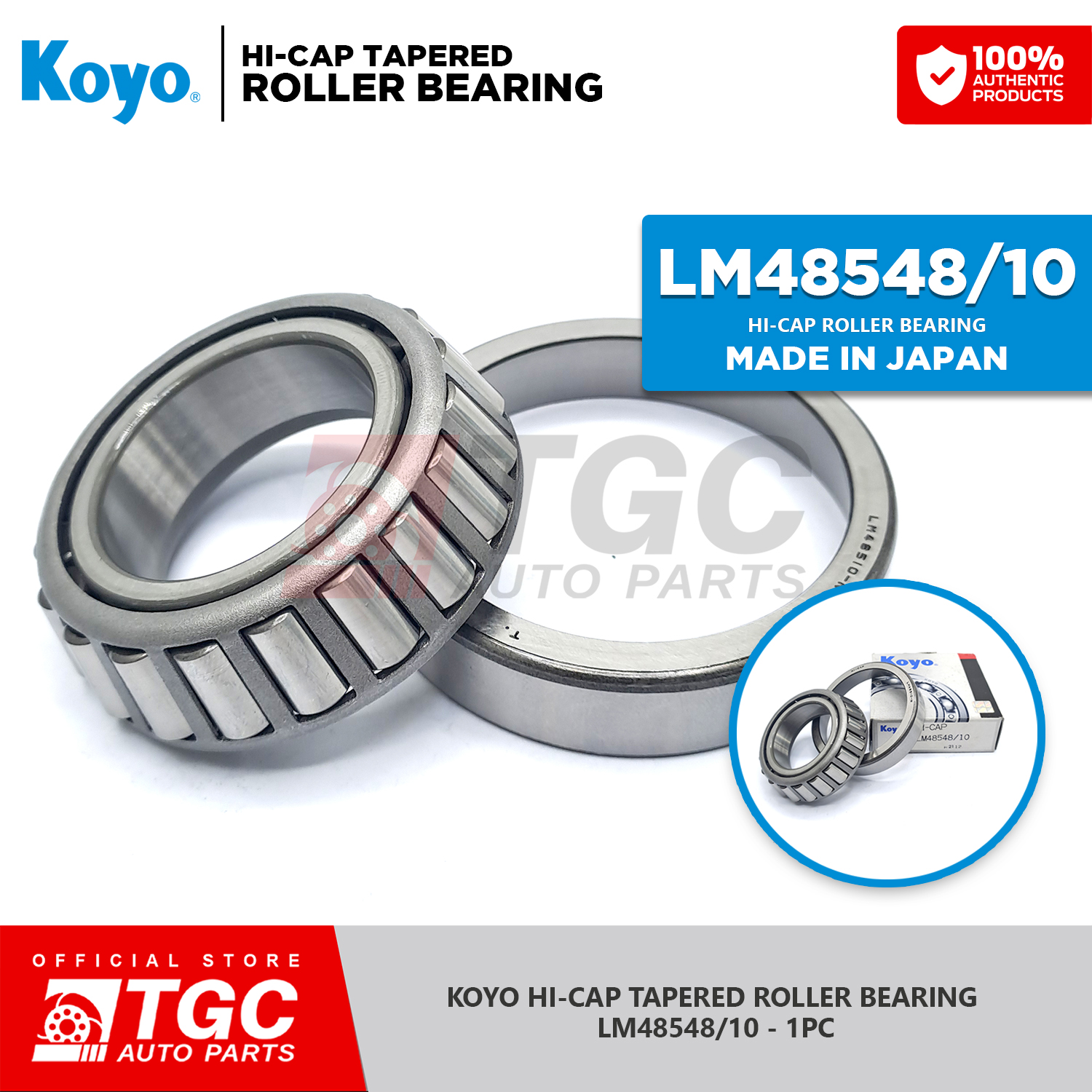 KOYO LM48548/10 HI-CAP Tapered Roller Bearing - 1pc | Lazada PH
