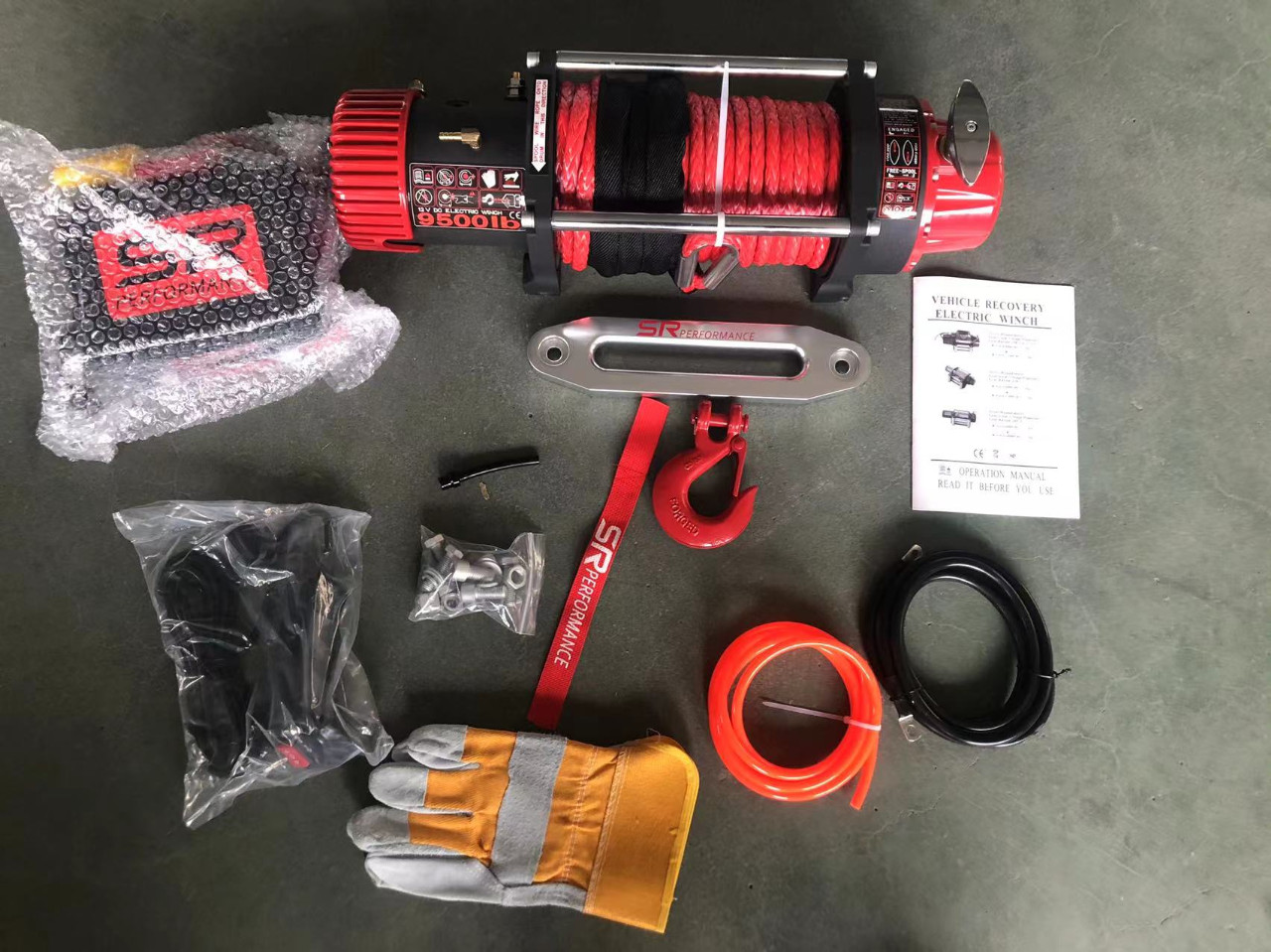 SR Performance Power Winch 9500lbs 12volts Sythetic Cable | Lazada PH