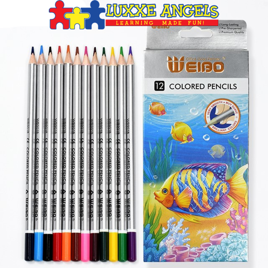 Luxxe Angels Weibo 12 Colored Pencil Gray Box Stationery & Craft | Bird ...