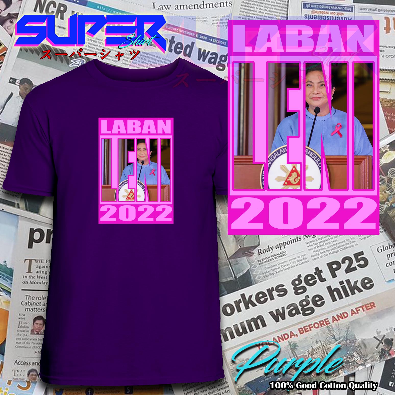 Laban Leni 2022 Poster Supporters Outfit Women Power Nanay Leni Robredo ...