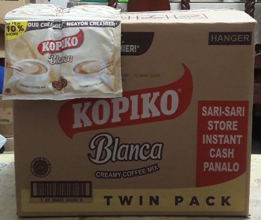 Kopiko Blanca Creamy Coffee Mix Twin Pack (2 x 29g) - 1 BOX (120pcs ...