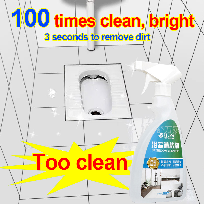 Bathroom Cleaner 500ml Toilet Bowl Cleaner Scale Remover Spray Tile ...
