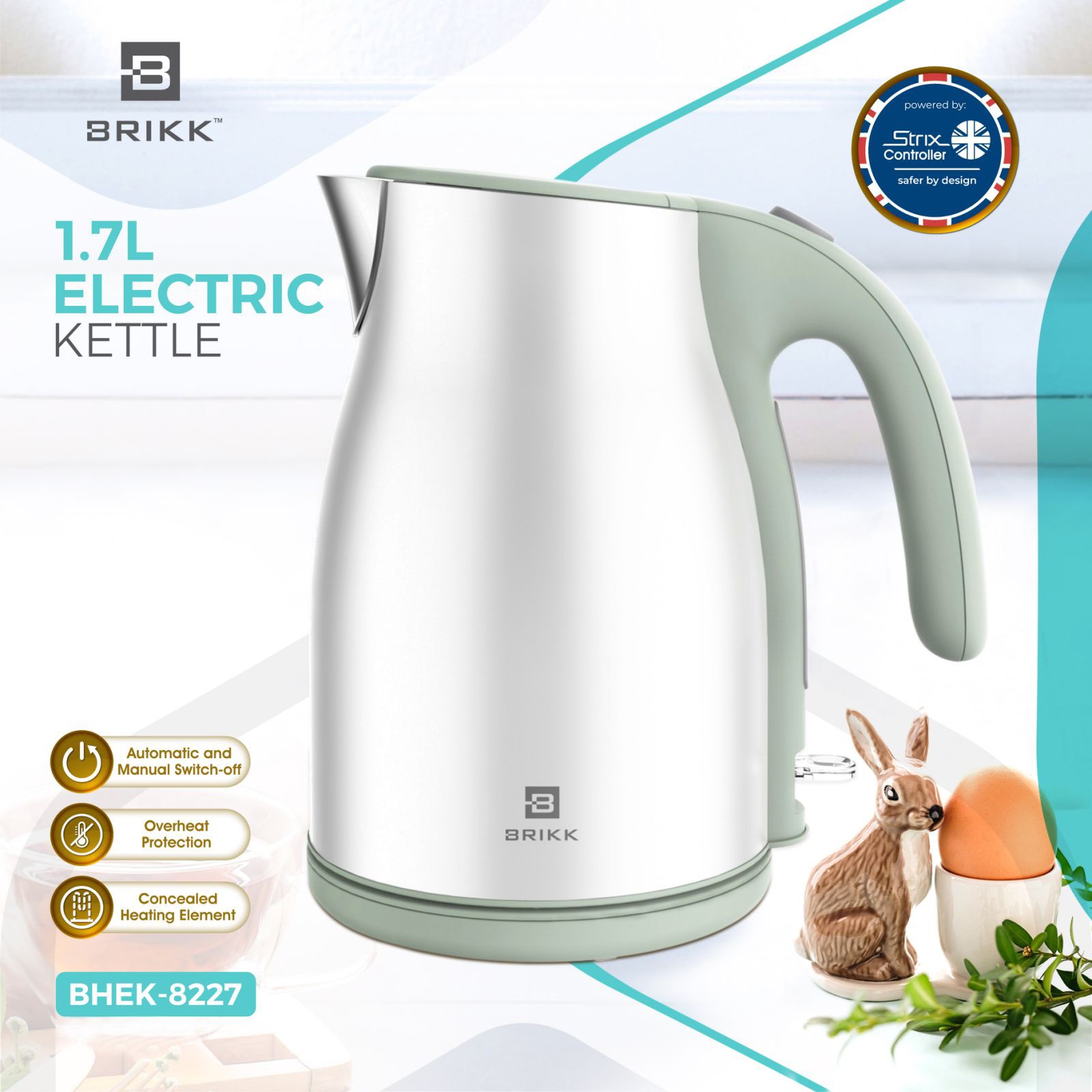 BRIKK 1.7L Stainless Steel Kettle | Lazada PH