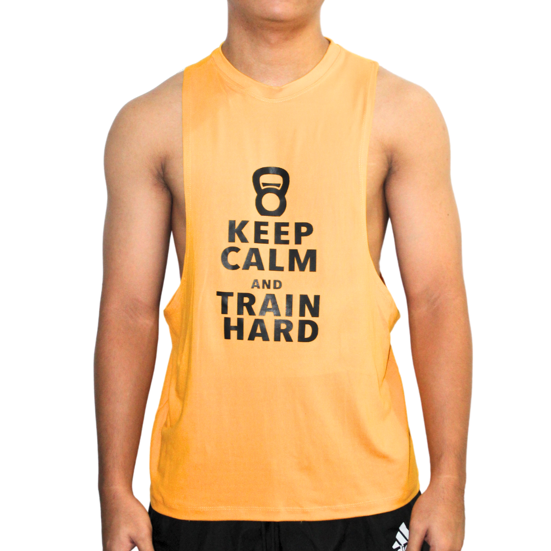 DAKS | Muscle Tee Sando for Men | KEEP CALM AND TRAIN HARD | Korean ...