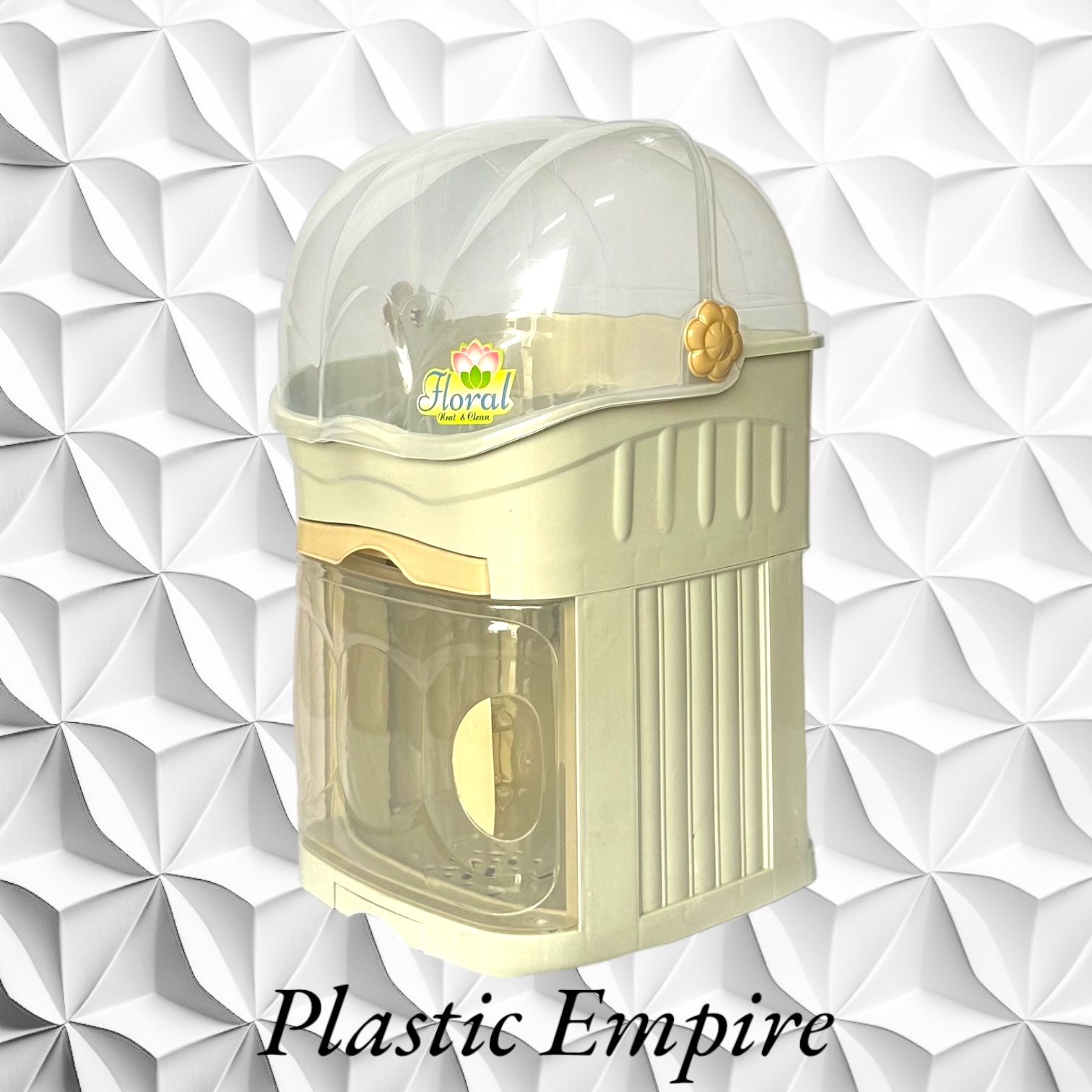 Uniglobal Mini Dish Plate Racks Cup Rack Cabinet With Cover And ...