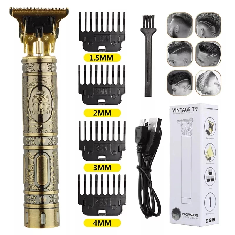 Vintage T9 Professional Hair Trimmer Cordless Hair Clipper Barber ...