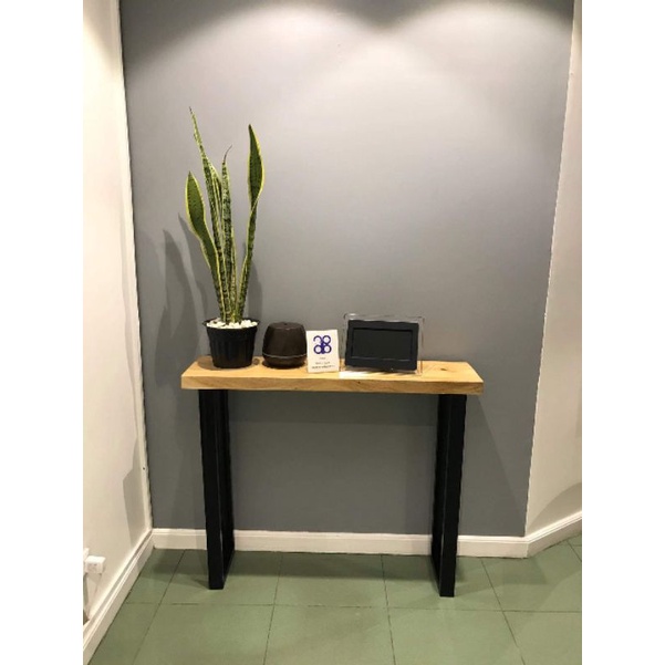 Customized Console Table ~ Solid Wood Slab | Lazada PH