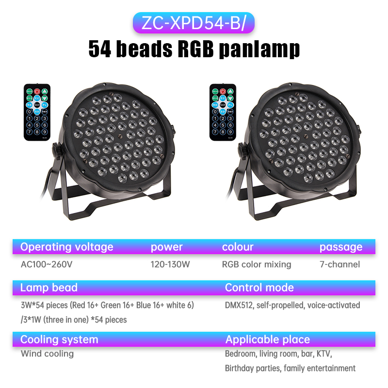 Disco light RGB Par Light 60W 36 54 LED Flat Stage Light RGB Par Light ...