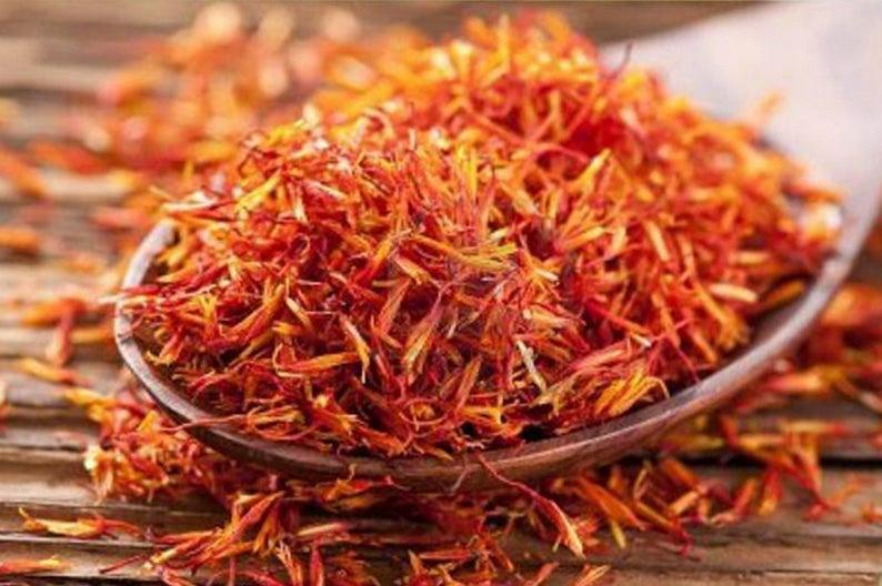 Safflower / Kasubha/ American Saffron 10 25 50 grams Seasonings Herbs ...