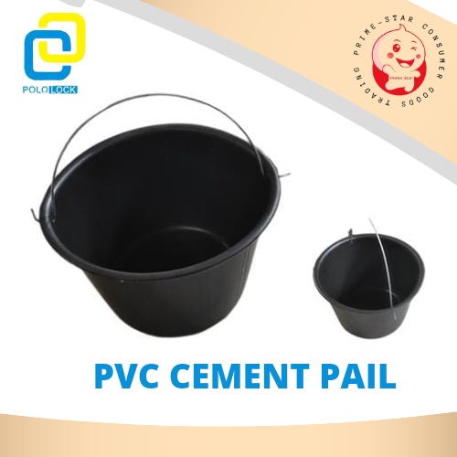 PVC BLACK CEMENT PAIL #12 XYY | Lazada PH