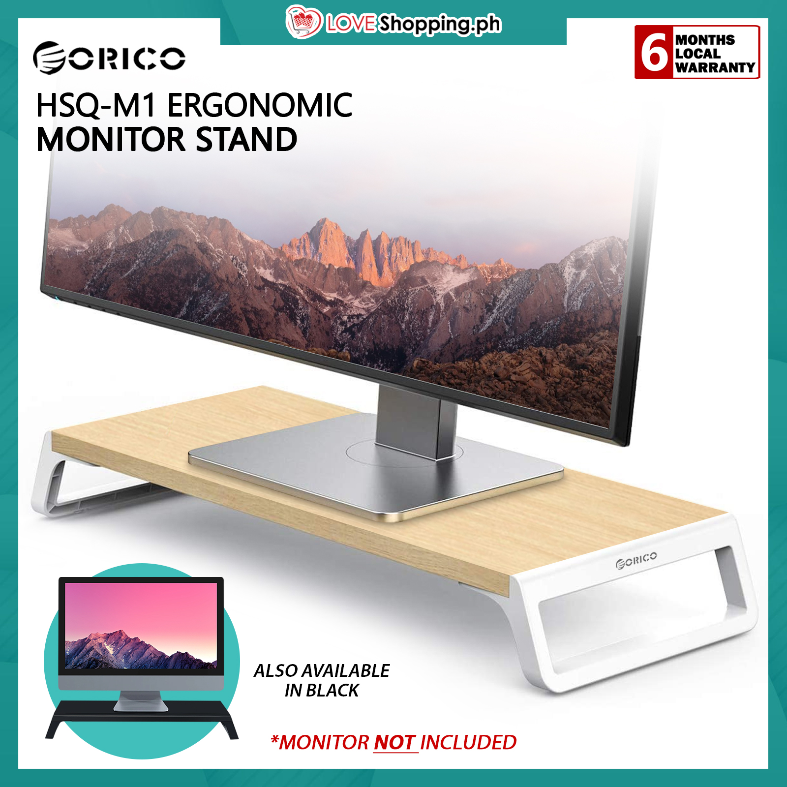 Solid Wood Ergonomic Monitor Stand Riser Universal Monitor Stand ...
