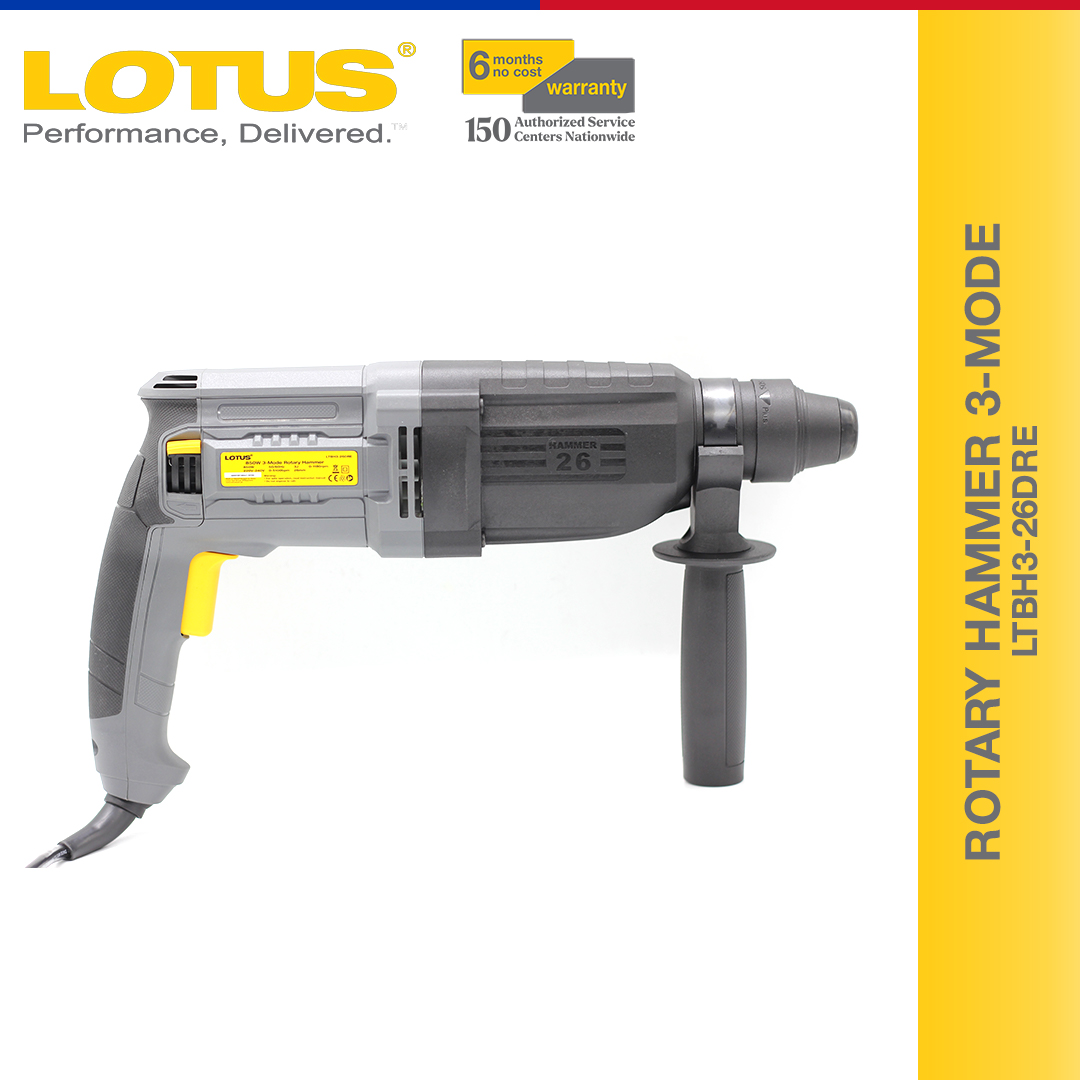 Lotus Rotary Hammer 3 LTBH3-26DRE -MODE & 2 MODE LTBH2-22DRE | Lazada PH