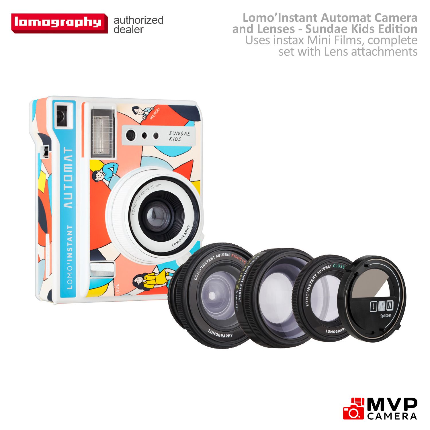 Lomography Lomo’Instant Automat Camera (Sundae Kids Edition) MVP CAMERA ...