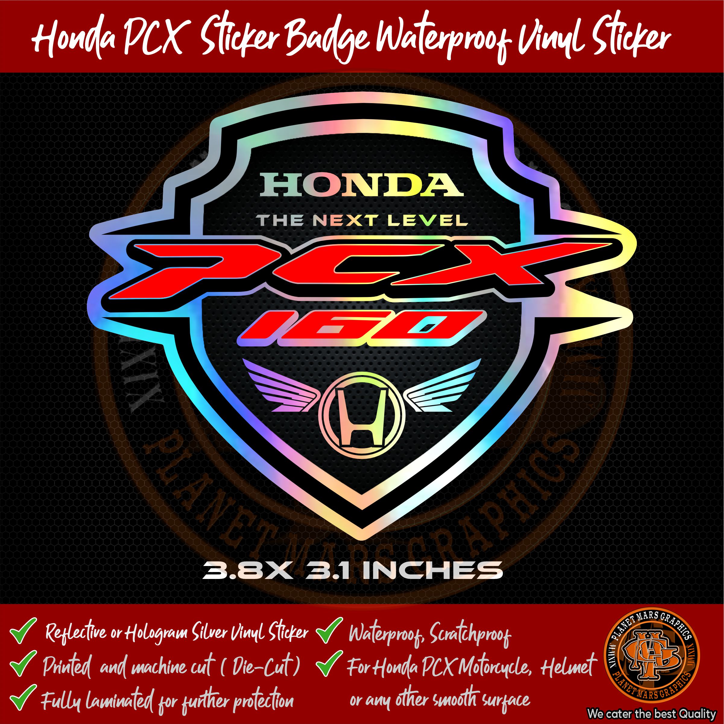 HONDA PCX 160 / 150 STICKER DECAL BADGE waterproof laminated vinyl ...