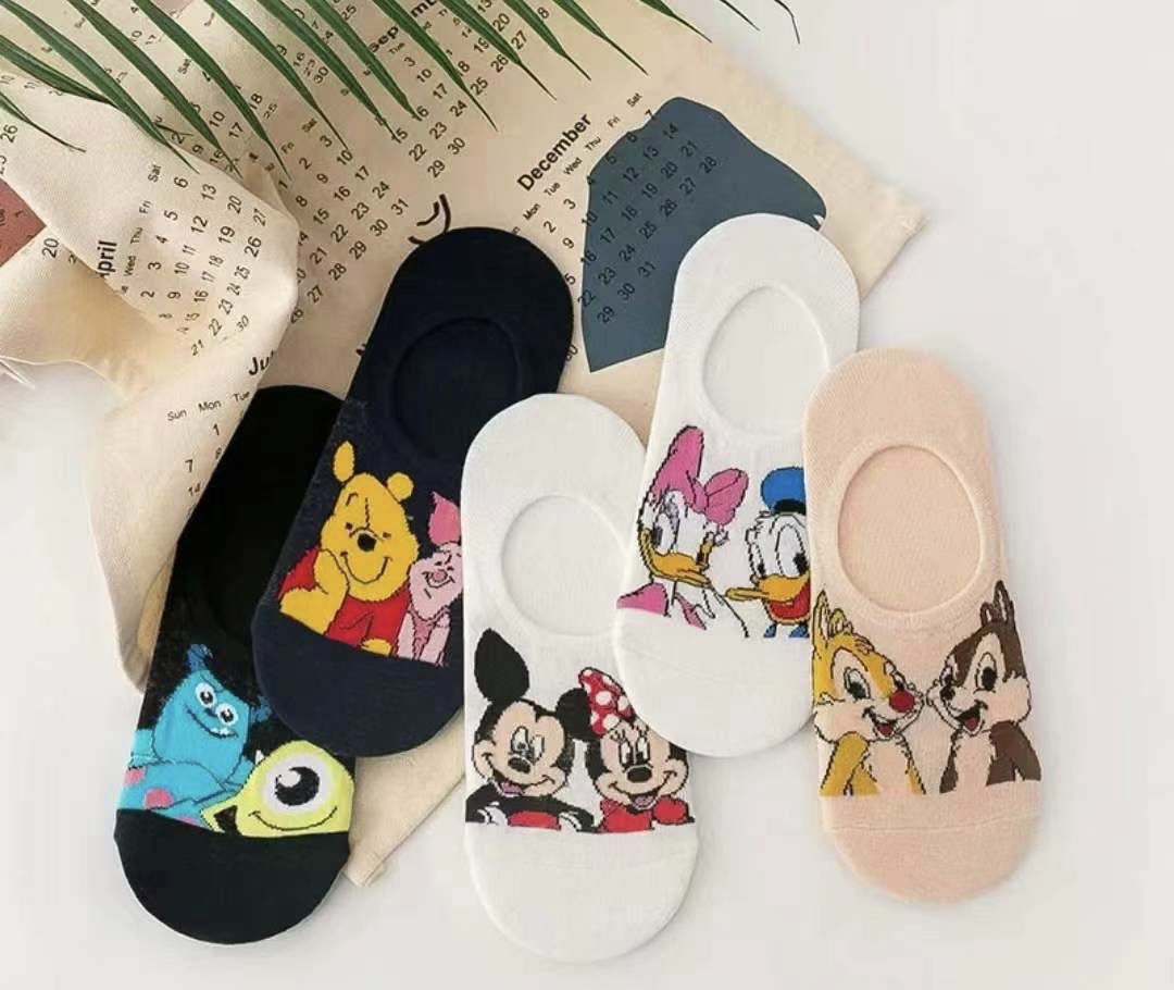 AIMIER 5 Pairs / Set Korean cute puppy version girl ankle socks Stlye ...
