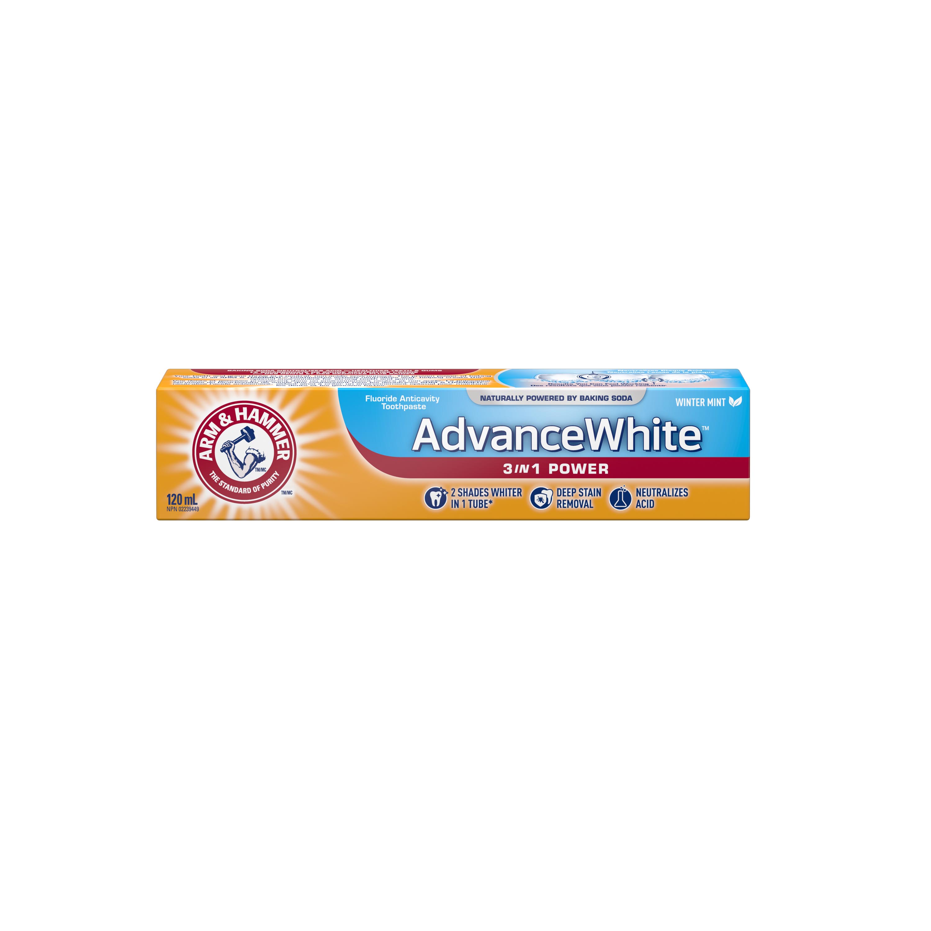 Arm & Hammer Advance White Toothpaste 120ml Stain Protection Canada ...