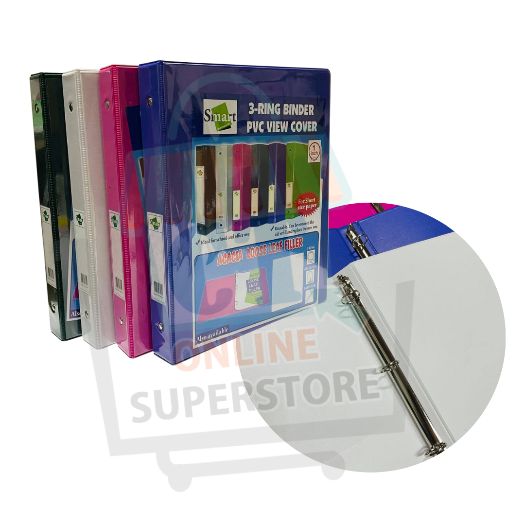 3-Ring Binder Arch File Folder PVC View Cover 1 inch A4 Size | Lazada PH
