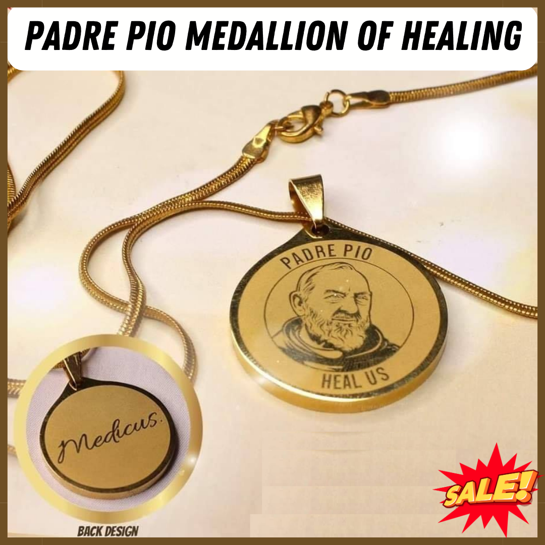 High Quality Medicus Padre PIO Healing Stainless Necklace for Men ...