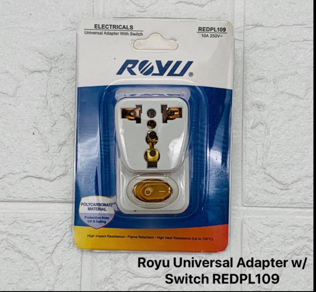 Universal Adapter w/ Switch Royu REDPL109 | Lazada PH