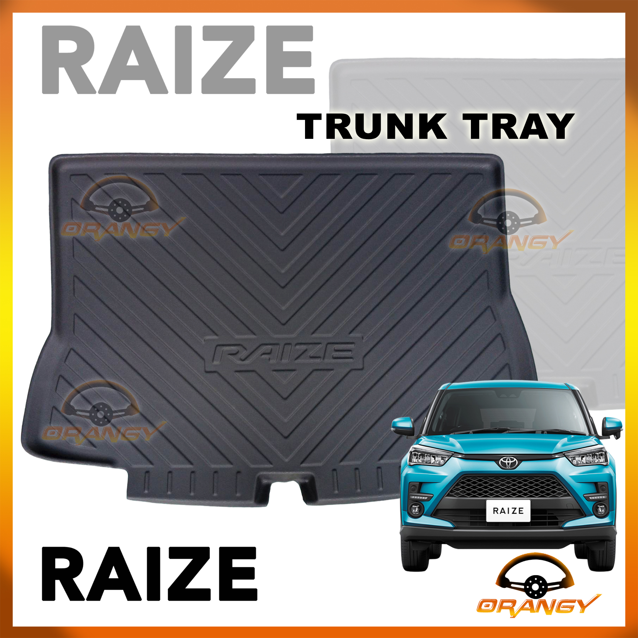 Toyota Raize 2021 to 2023 Cargo Trunk Tray W/ Extension Premium ...