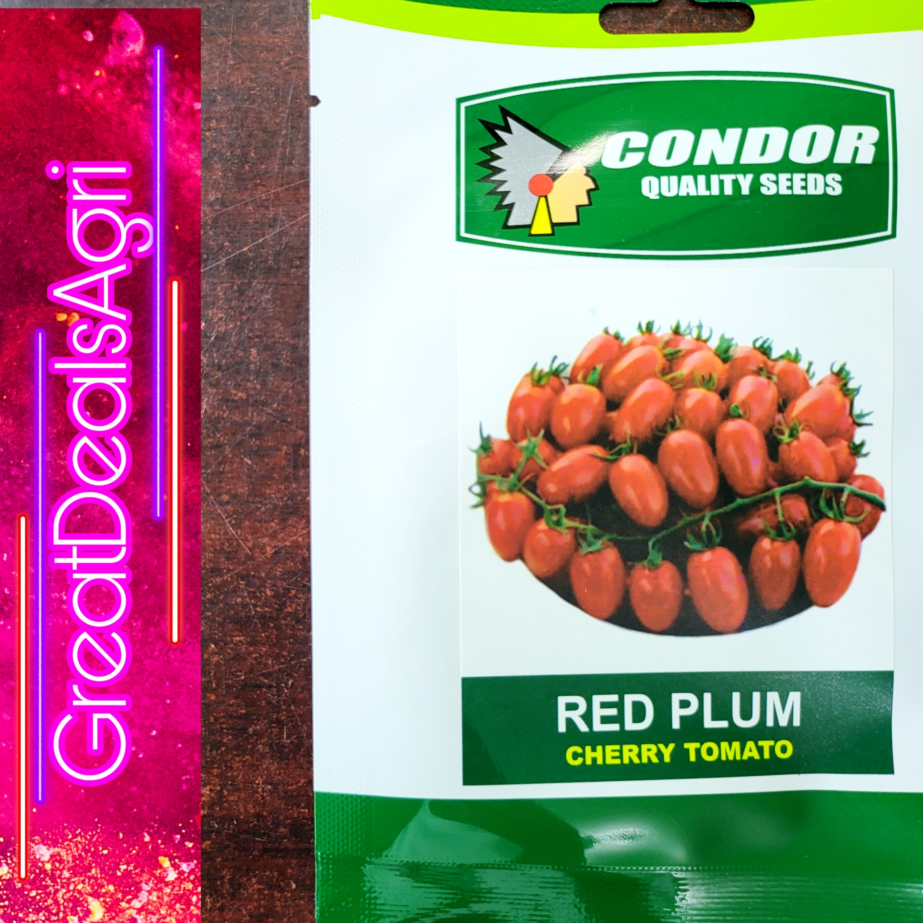 RED PLUM OPV CHERRY TOMATO SEEDS (25 SEEDS) CONDOR SEEDS | Lazada PH