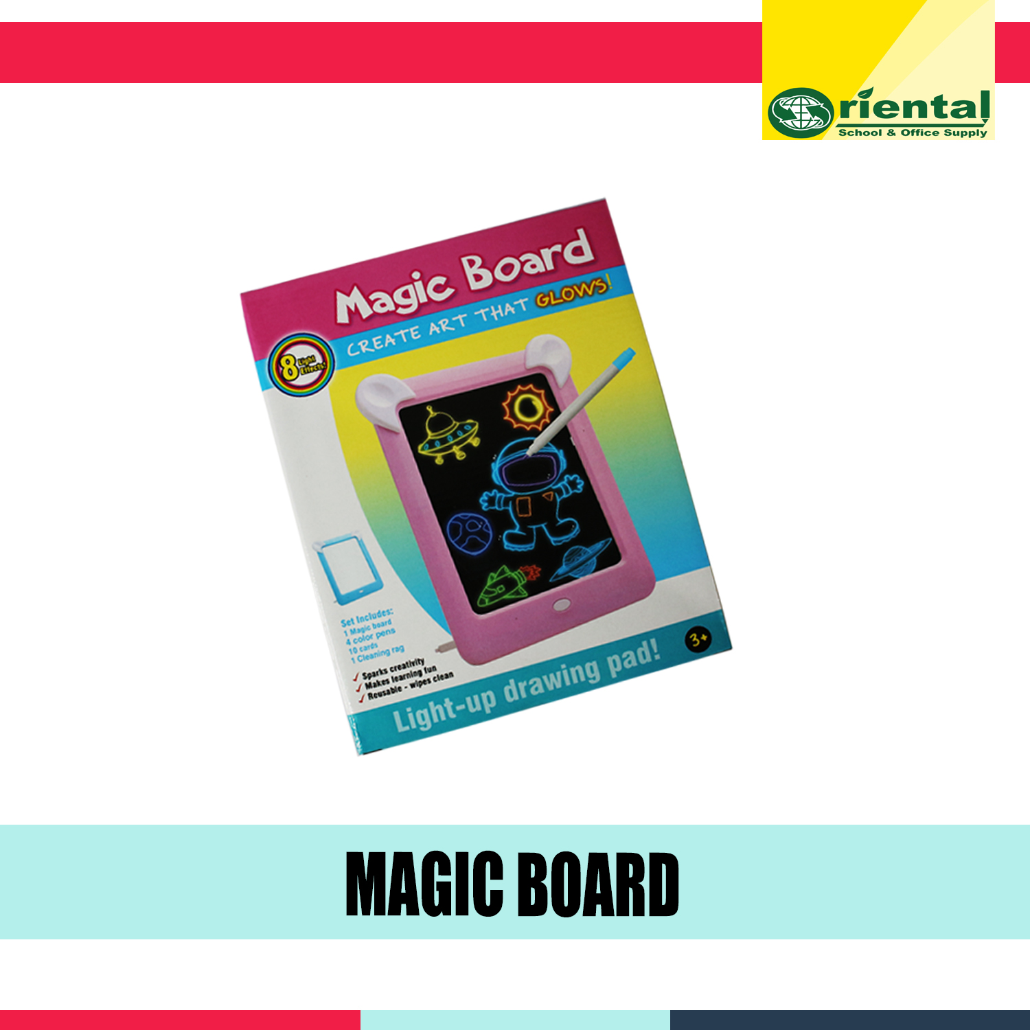 Magic Board - Create art that Glows - Light Up Drawing Pad - Kid's ...