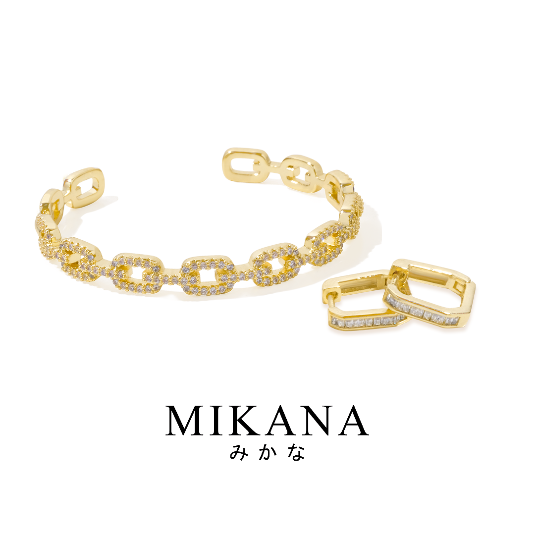 Mikana 18k Gold Plated Fetter Lash Jewelry Set Accessories For Women ...