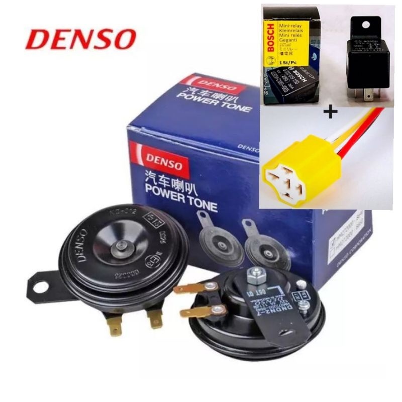Denso Original Compact Horn Full Power Tone Small for All Motorcycle ...