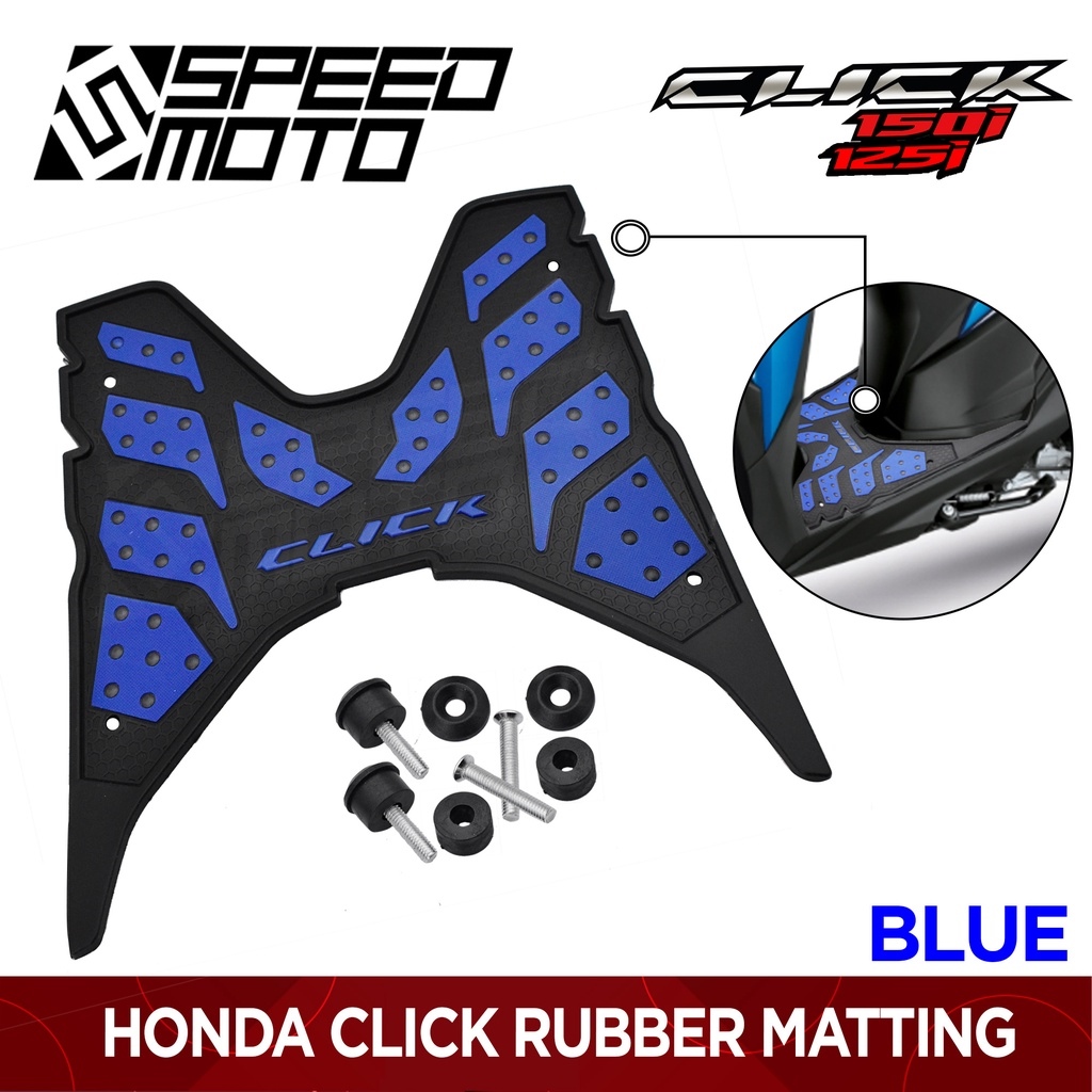 HONDA CLICK 125i /150i FOOTBOARD RUBBER MATTING WITH BOLTS FOR CLICK V1 ...