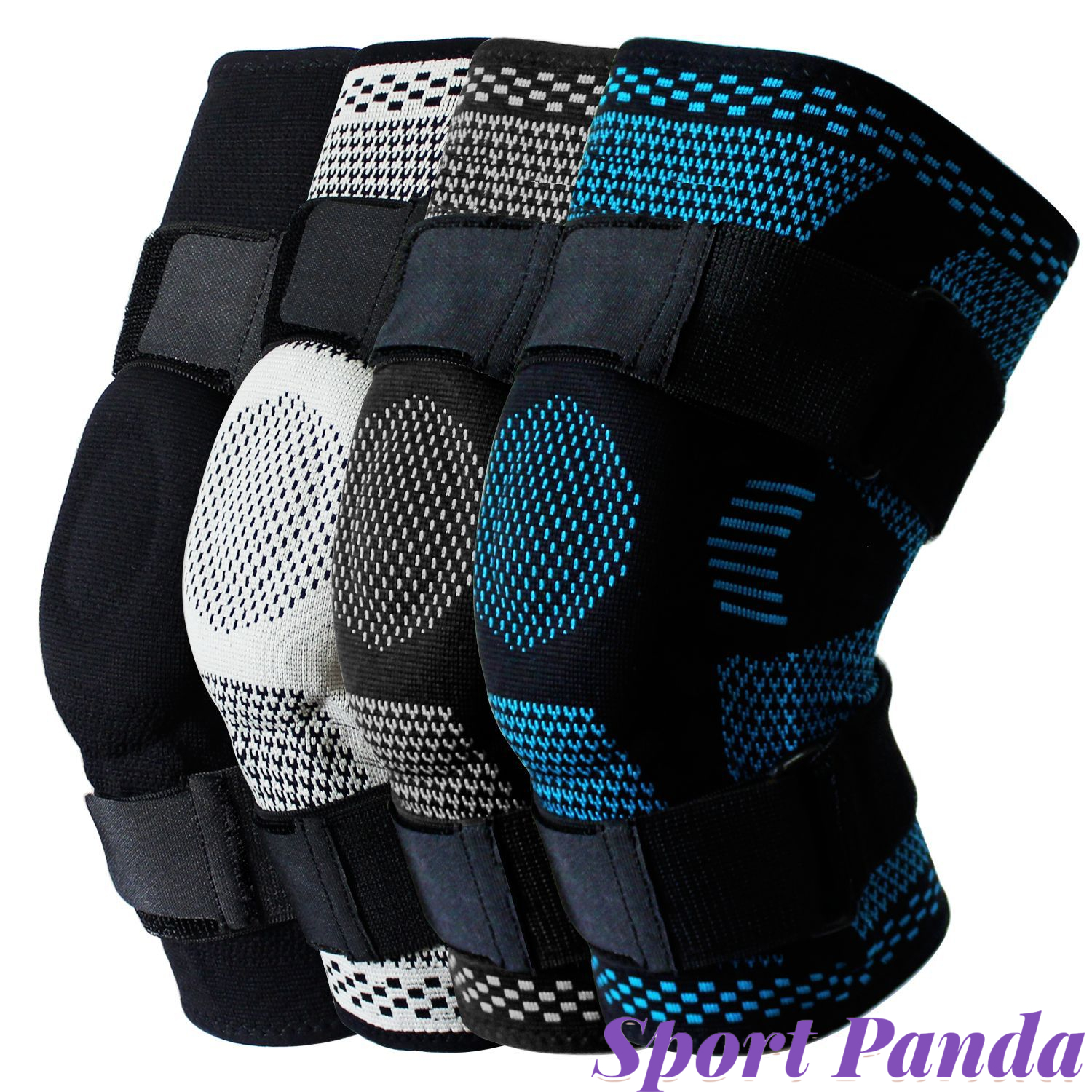 Sport Panda Bandage Knee Brace Support Compression Sleeve with Side ...