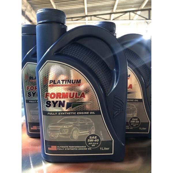 PLATINUM FORMULA SYN SAE 5W-30 and SAE 5W-40 / FULLY SYNTHETIC ENGINE ...