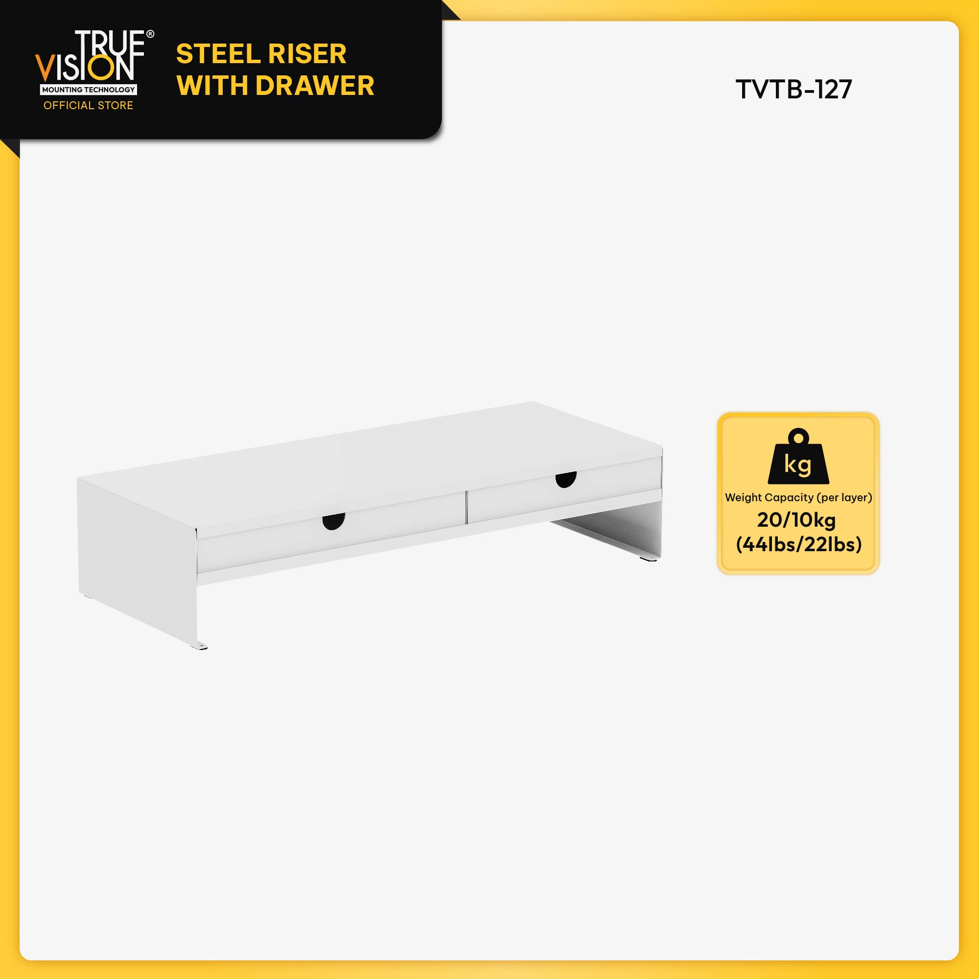 True Vision Steel Riser with Drawer TVTB-127 | Lazada PH