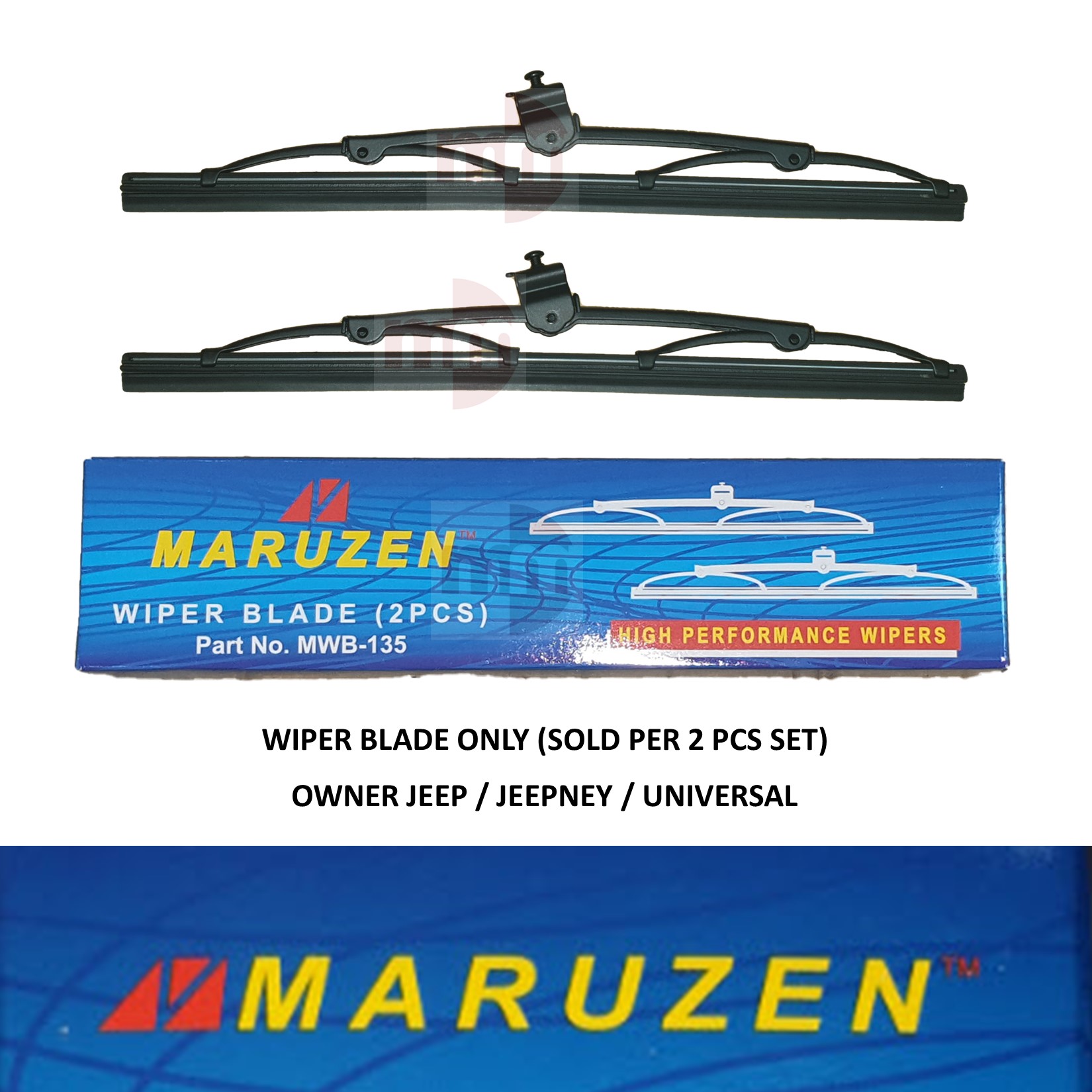 MARUZEN WIPER BLADE ONLY for OWNER TYPE JEEP / JEEPNEY PUJ (SOLD PER ...