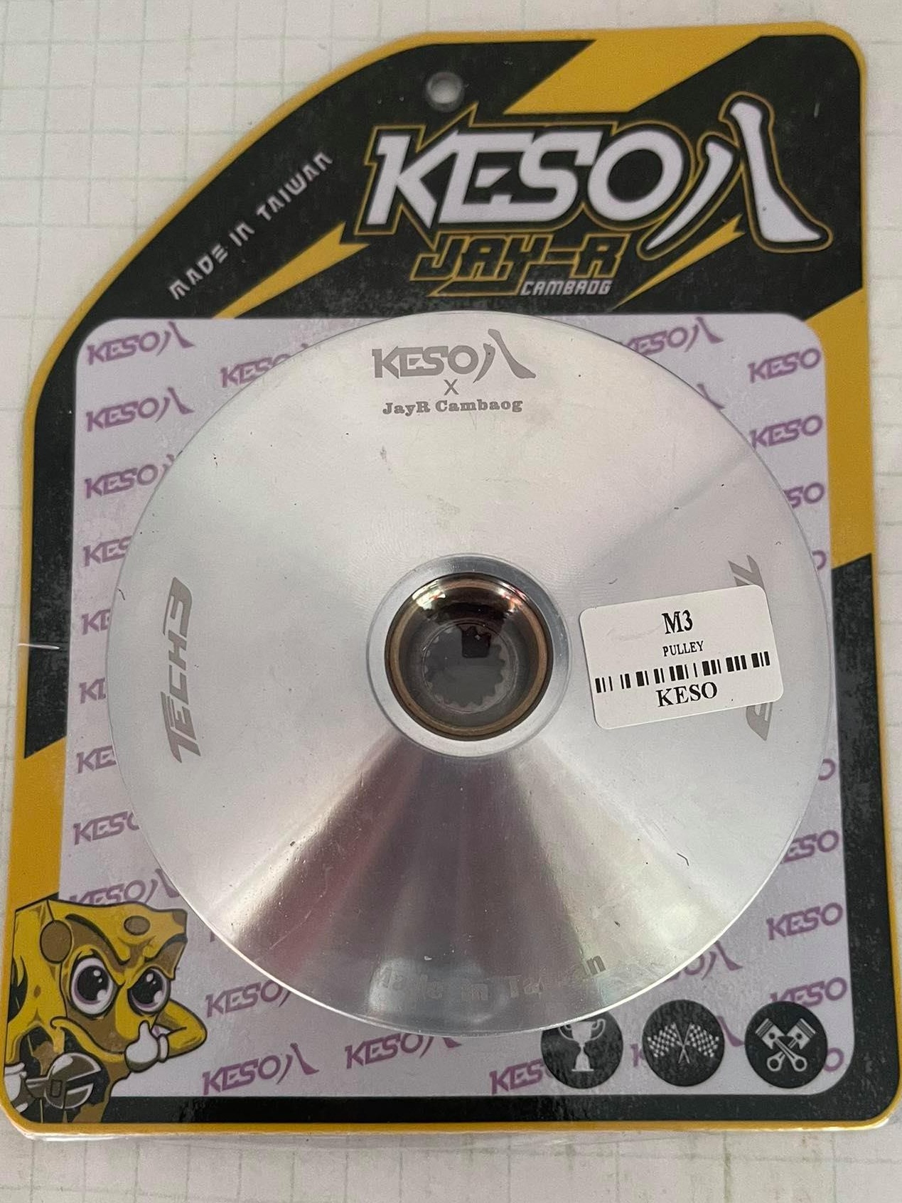KESO PULLEY SET MIOI125/M3 WITH BACK PLATE AND DRIVE FACE RACING PARTS ...