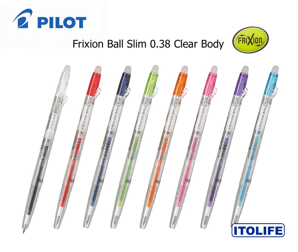 Pilot Frixion Ball Slim Clear Body Pen 0.38mm- 1pc | Lazada PH
