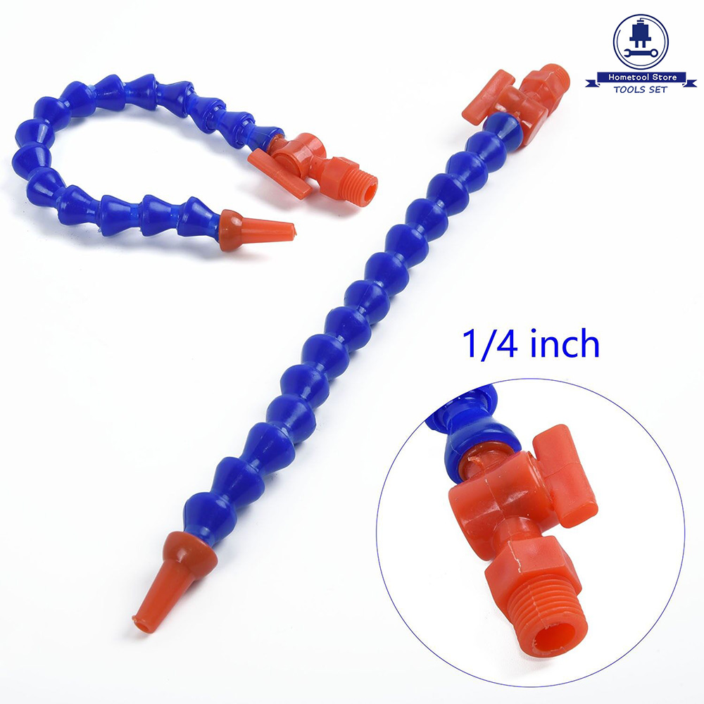 1/4 Inch Plastic Flexible Water Oil Coolant Pipe Hose Adjustable Round ...