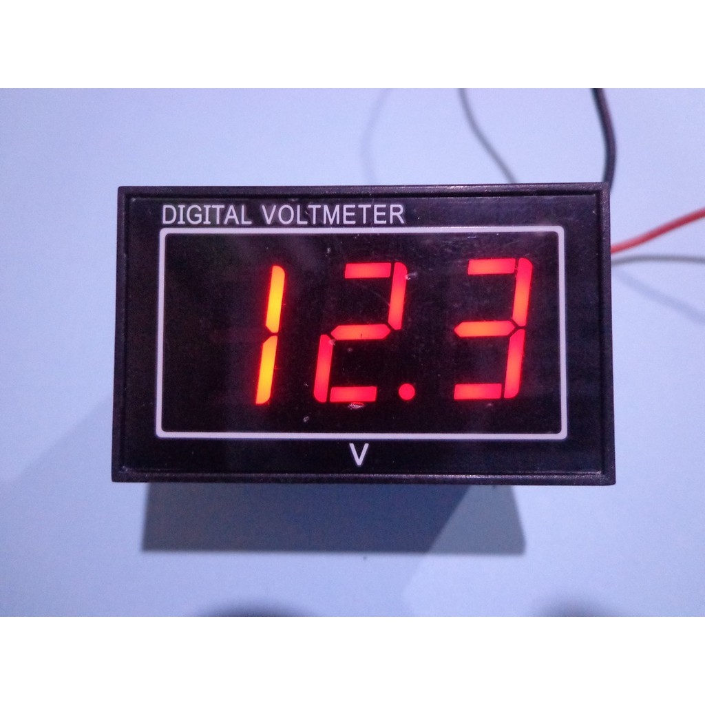 Led Digital Waterproof Voltmeter Big Display Dc Volt Meter 5V To 130V ...