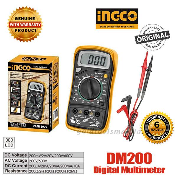 INGCO DM200 Digital Multimeter Tester / Multitester | Lazada PH