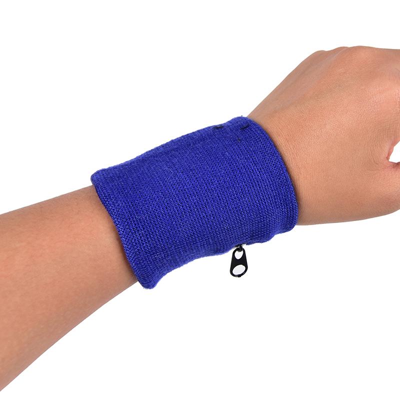 ZHAN 1pc Wrist Sweatband Athletic Sports Wristband Armband Wallet ...