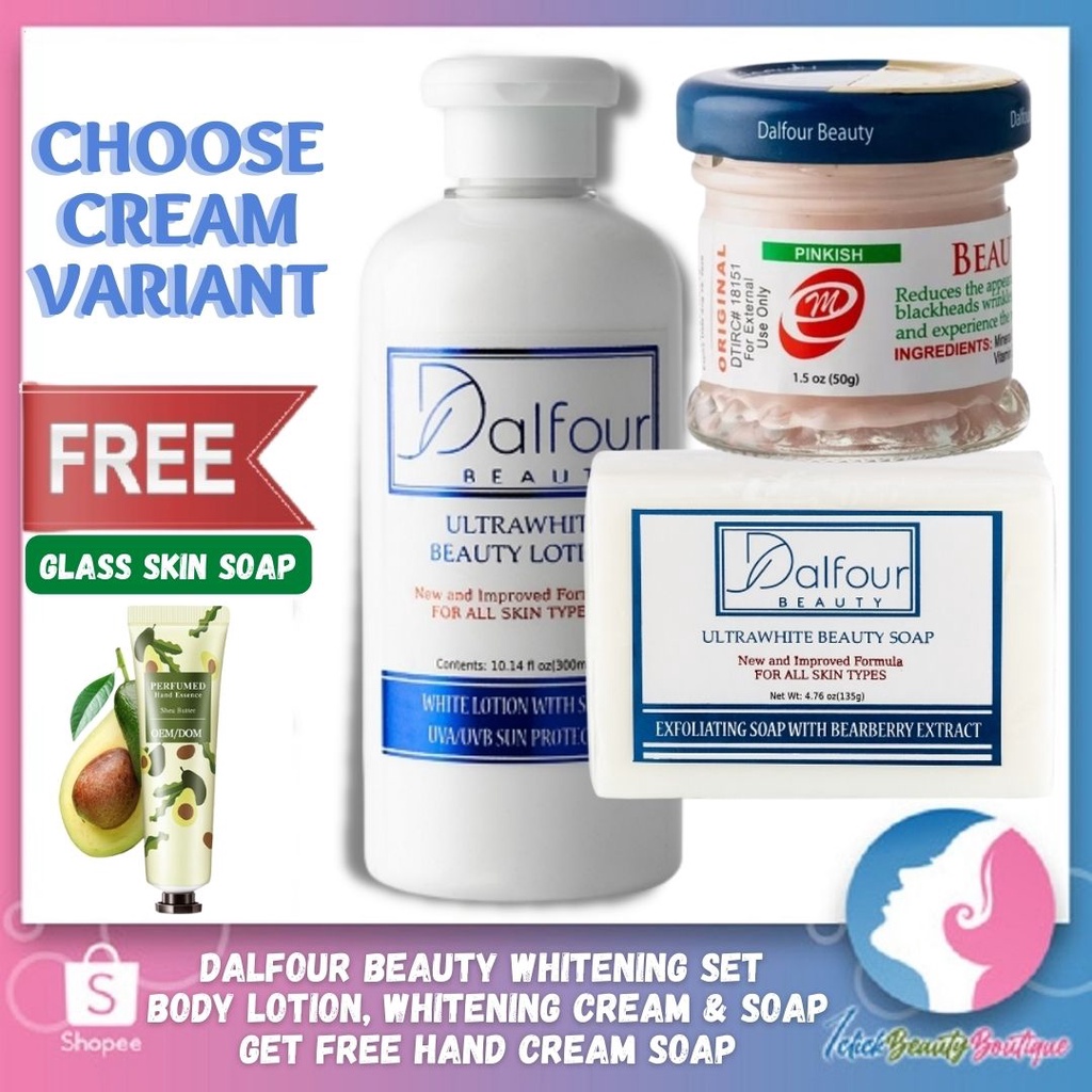 Dalfour Beauty Excel Face & Body Whitening Set - Body Lotion, Gold Seal ...