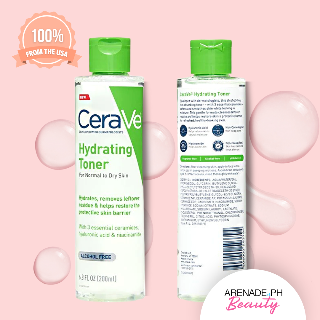 CeraVe Hydrating Toner For Normal To Dry Skin Helps Restore Protective ...
