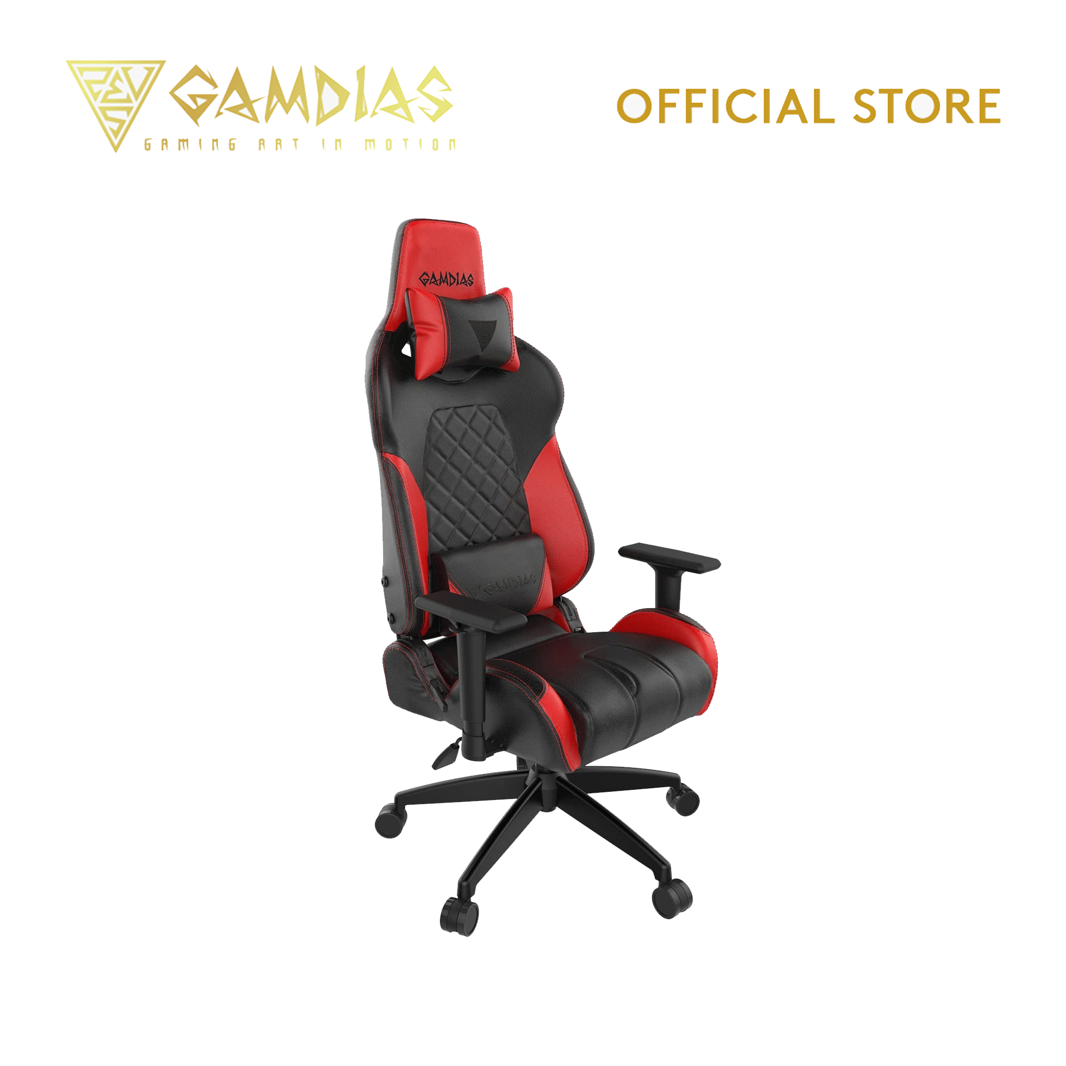 Gamdias Achilles E1-L RGB Multifunction PC Gaming Chair Black/Red ...