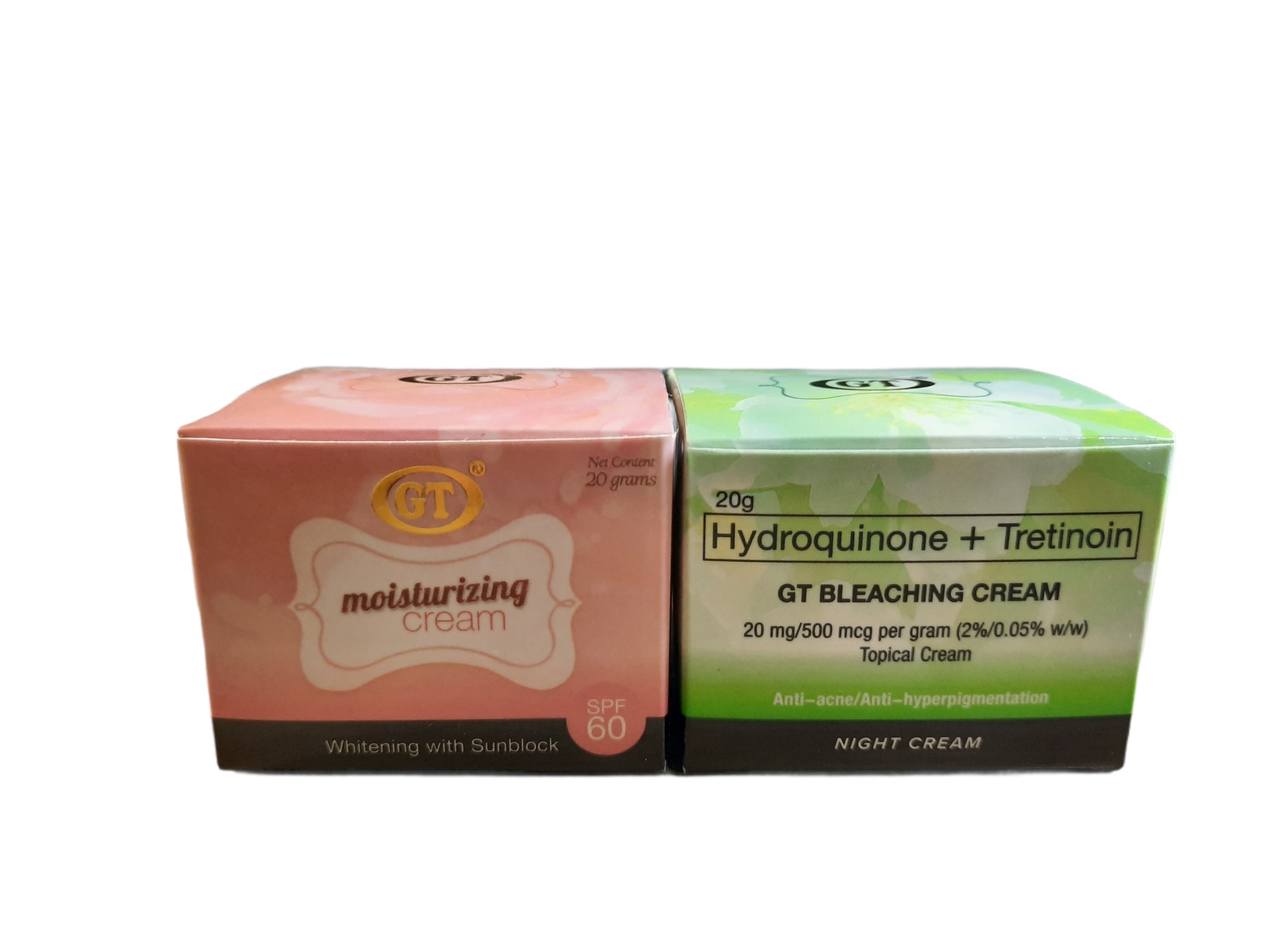 AUTHENTIC GT Set - GT SET - Bleaching and Moisturizing Cream Spf60 (20g ...