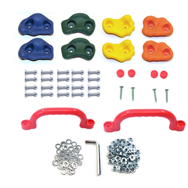 Rock Wall Climbing Holds for Kids Indoor and Outdoor Playground Play ...