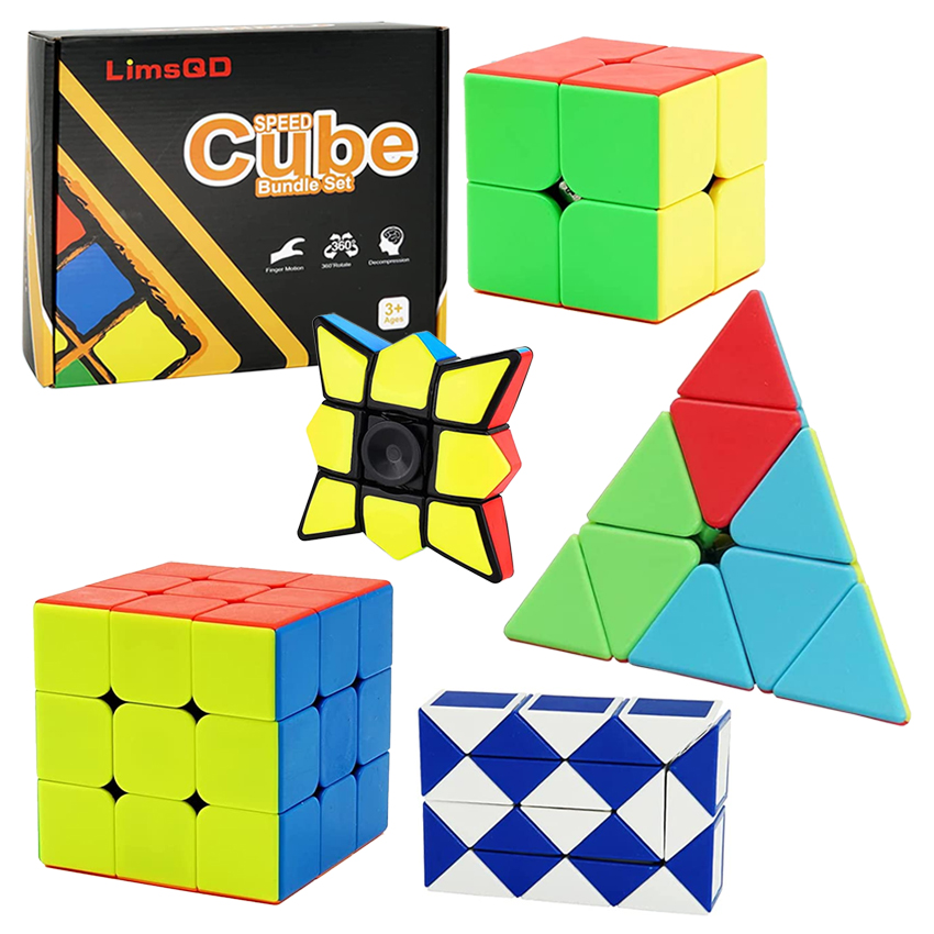 Fanxin LimsQD 5Pcs Cubes Gift Set WCA Speed Rubik's Cube Bundle Set ...