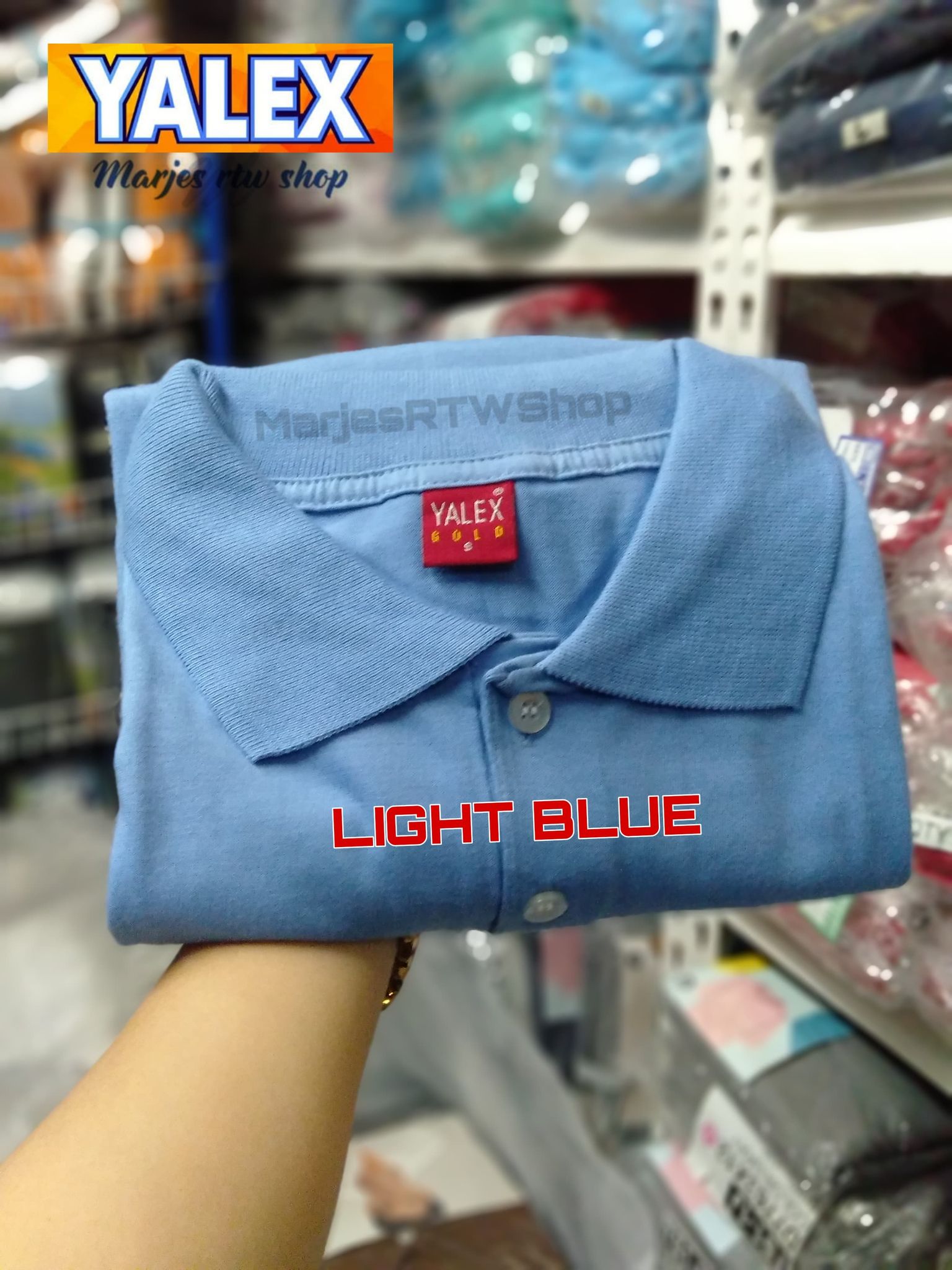 Polo shirt for Mens (YALEX) Light blue, Royal blue, Aqua blue | Lazada PH